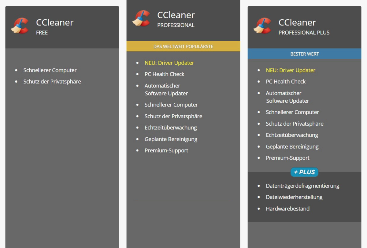 Ccleaner professional plus store