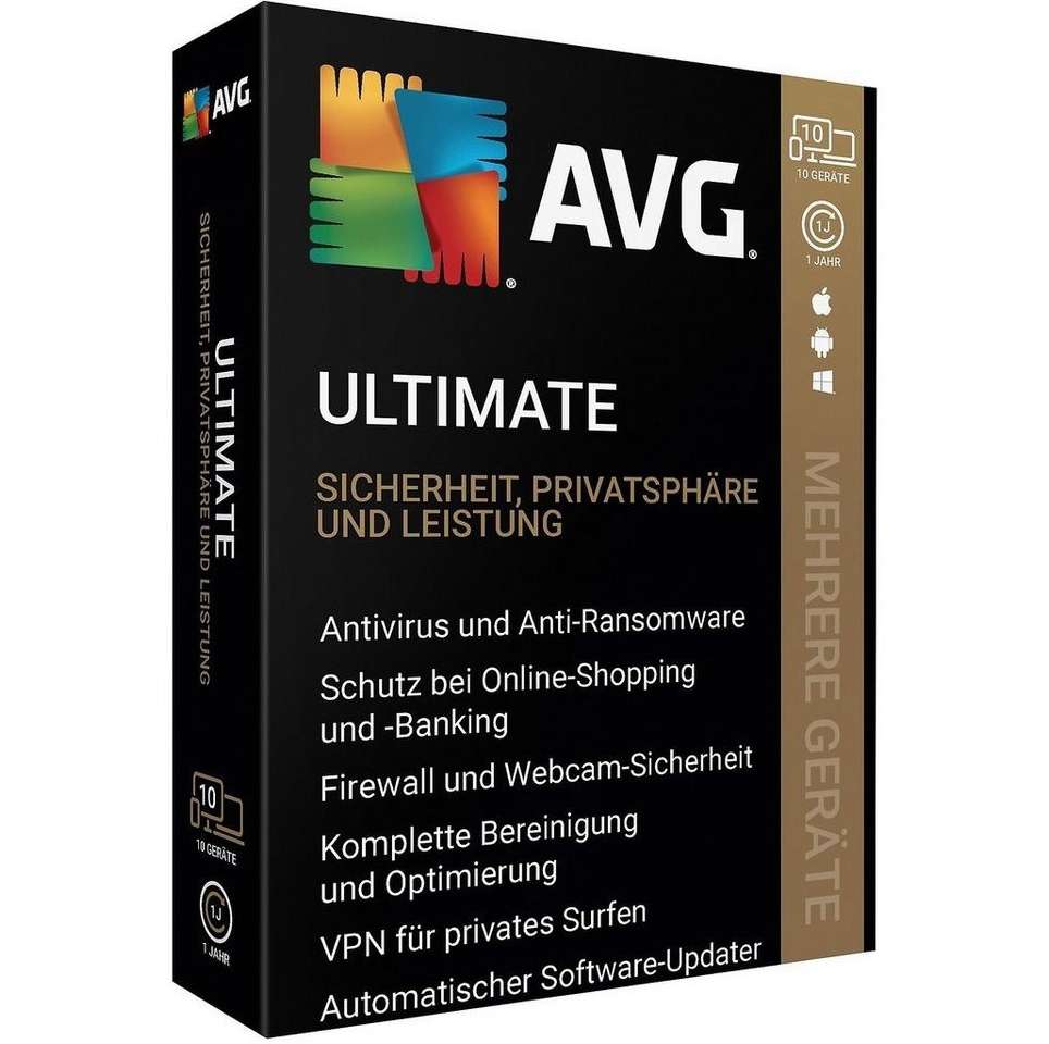 AVG Ultimate 2025 | Für Windows/Mac/Mobilgeräte | 10 Geräte |⭐ günstig ...